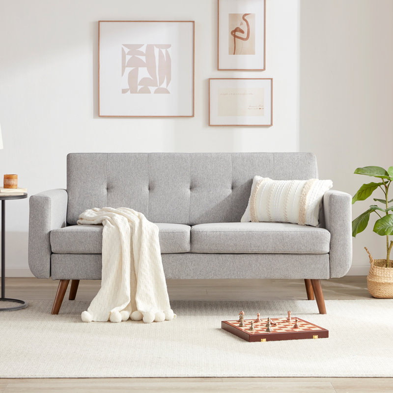 George Oliver Jorley 65 Upholstered Sofa Reviews Wayfair